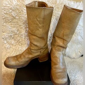 Frye | Shoes | 97s Vintage Frye Womens 10 Frye Black Label Creamy Beige ...